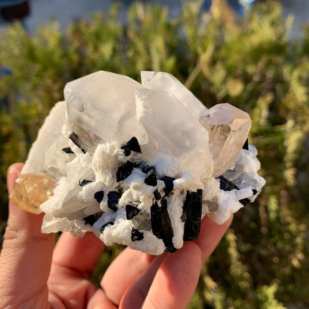 Twin Sherry Topaz Crystal Specimen, Natural Diamond Shape Topaz ...