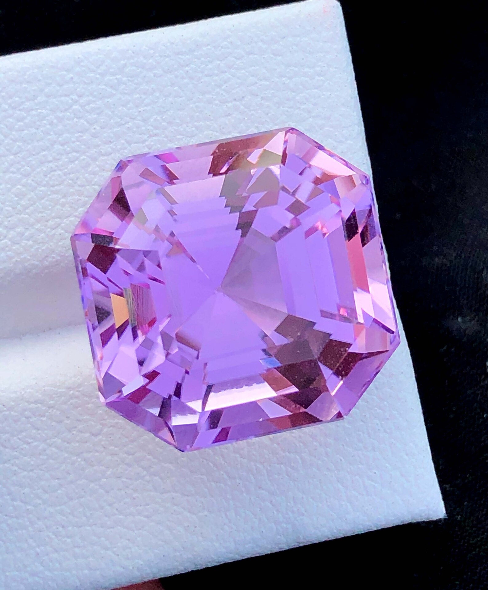 Kunzite Gemstone Natural Pink Color Kunzite Asscher Cut - Etsy
