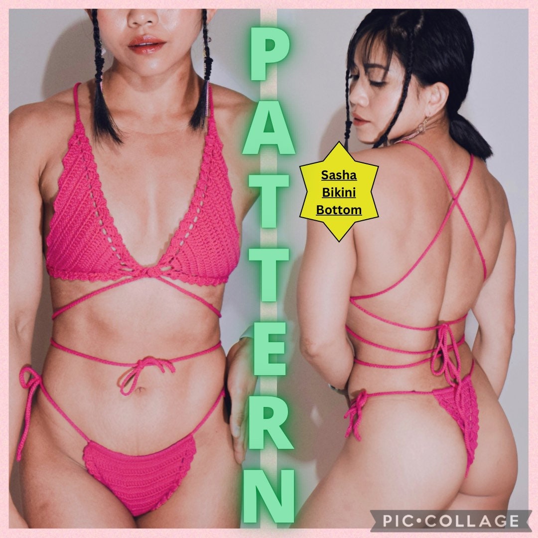 Crochet Bikini Bottom Pattern DIY Bikini Pattern W/ Video Tutorial - Etsy