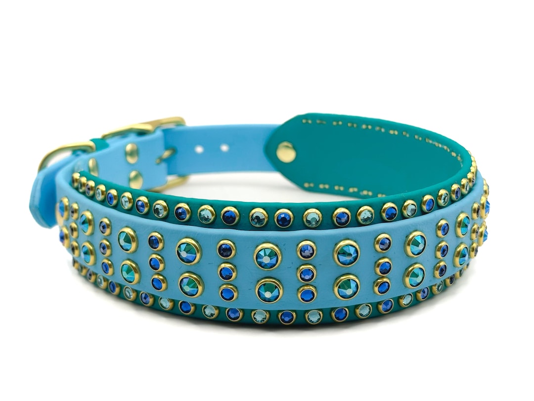 The *mini Meta* 1 Inch Biothane Bling Collar - Etsy