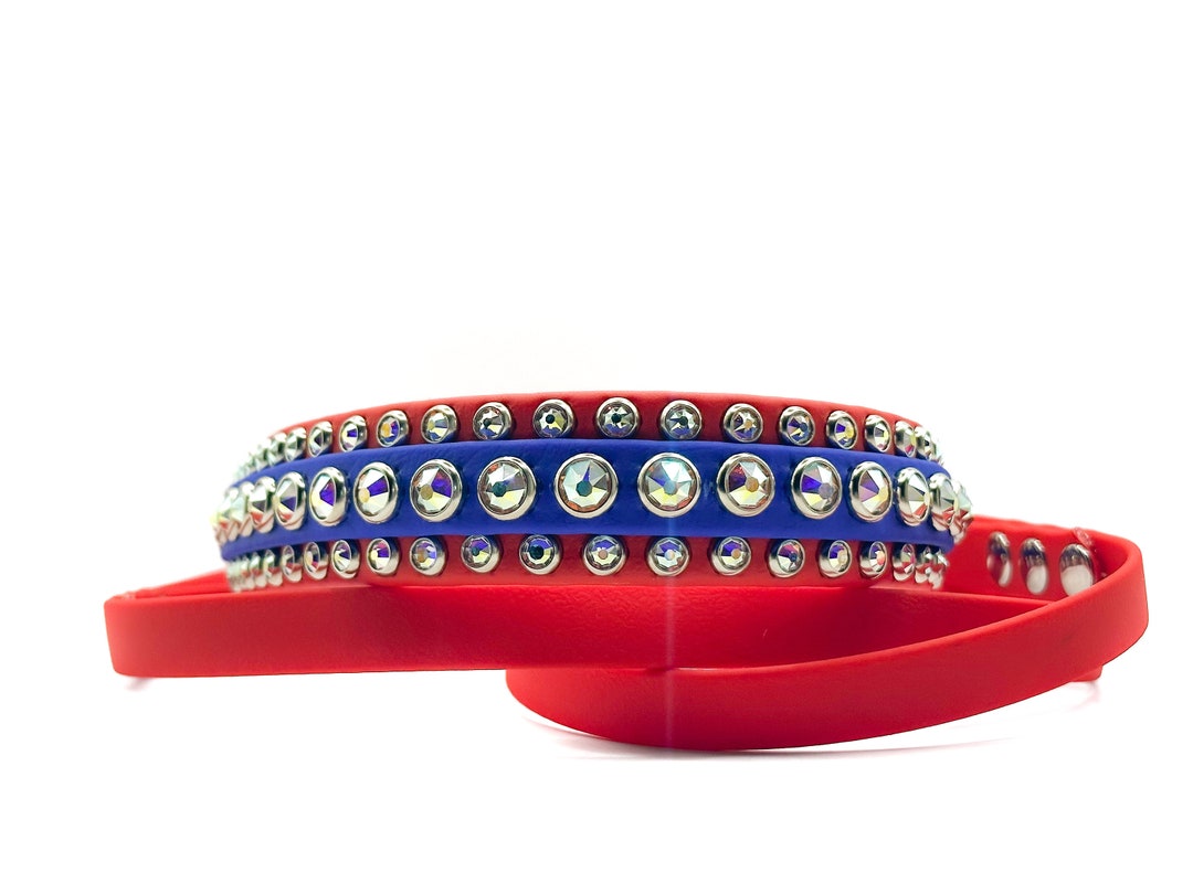 The “posh” Custom Biothane Bling Collar - Etsy