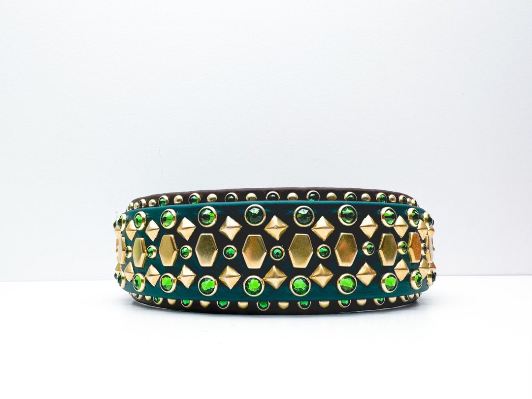 The “viper” Custom Biothane Bling Collar - Etsy