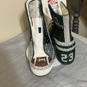 Rhinestone Platform Sneakers Customized Wedding Birthday Prom Pageant ...