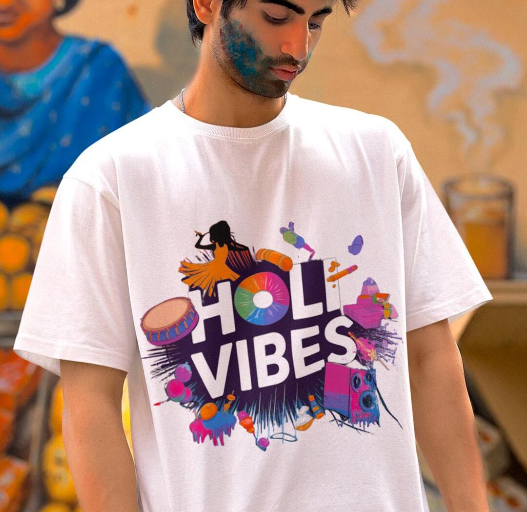 Holi Family Matching Shirts|holi Paint Splash Shirt|holi Party Wear ...