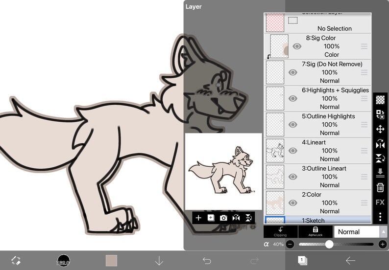 Feral Canine Fullbody Base - Adoptables Dog Furry Fursona Ref P2U PNG ...