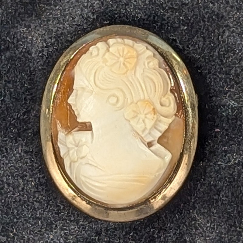 Flower Cameo Brooch - Etsy