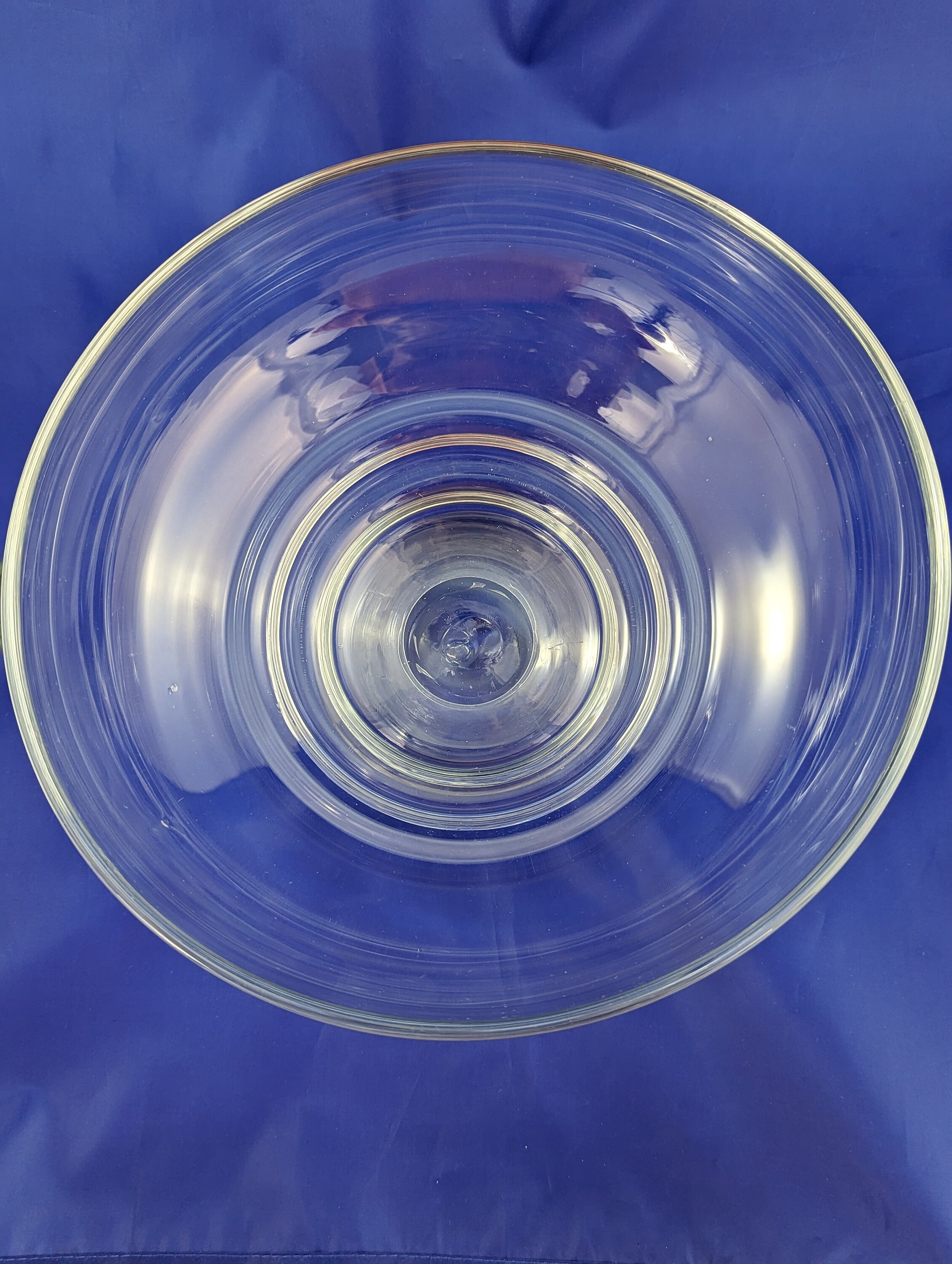 Vintage Hand-blown Glass, Footed Fruit Bowl, Unknown Artisan - Etsy