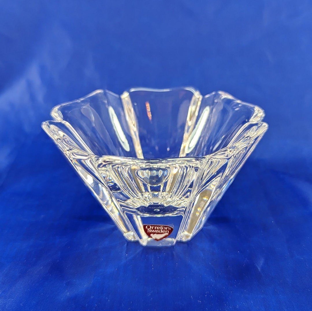 Vintage Orrefors, Designed by Lars Hellsten, Small Crystal Art Glass ...