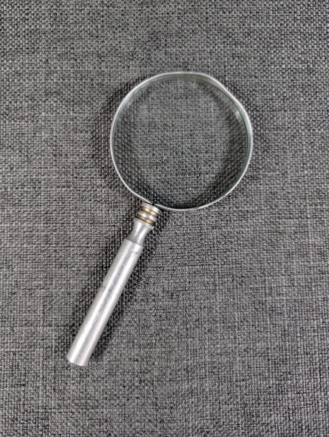 1960s Japan Magnifier Glass With Metal Handle and Rim, Vintage Optical ...