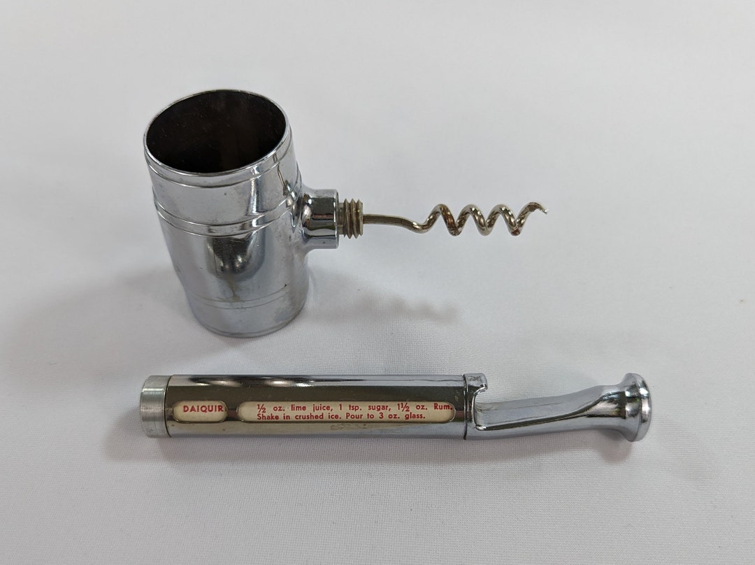 Mid-century Modern Mr. Bartender Recipe Dial Multi-tool, Jigger, Ice ...