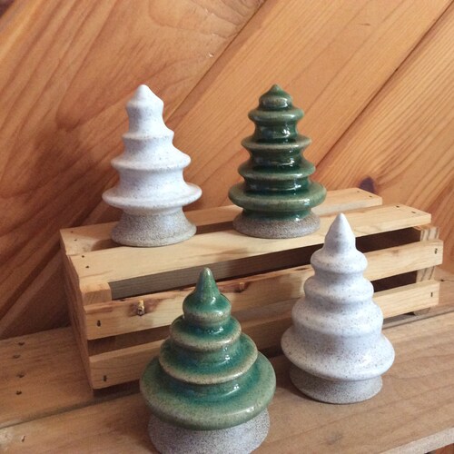 Mini Pink Ceramic Christmas Tree Ornament Tiny Pink Ceramic | Etsy