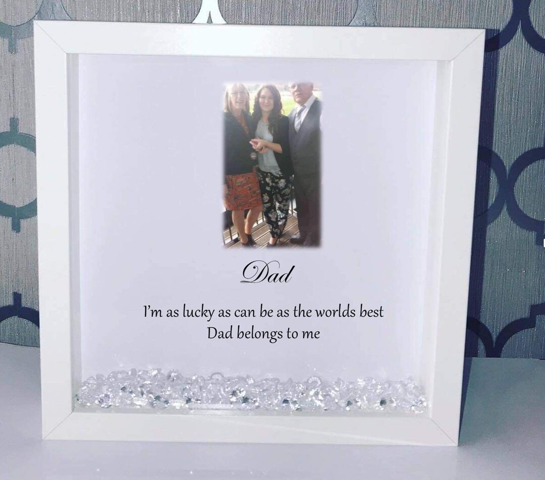 Personalised Art Dad Box Photo Frame Gift Unique Keepsake - Etsy