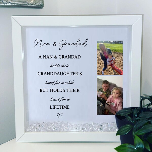 Nan and Grandad Personalised Frame - Etsy UK