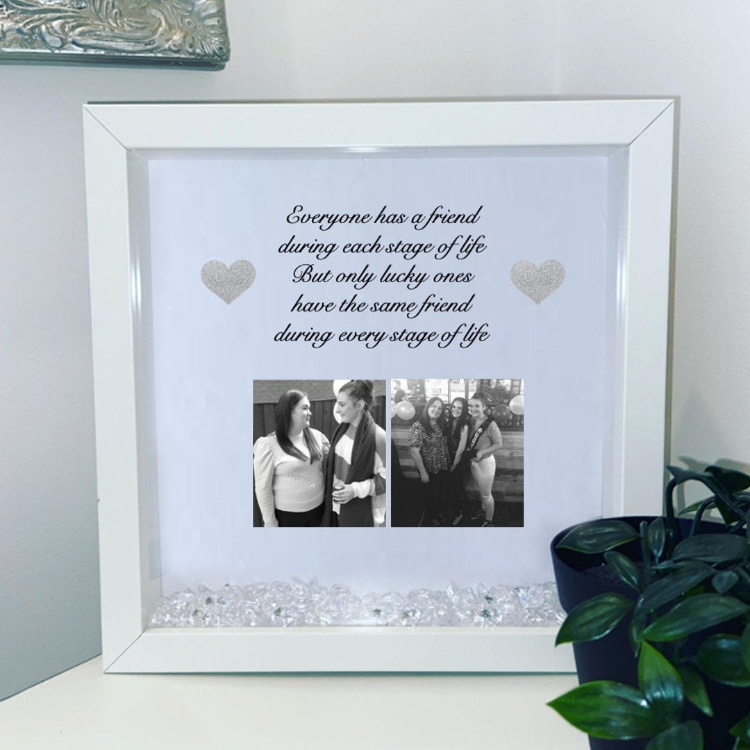 Personalised Art Best Friend Box Photo Frame Gift Unique Keepsake ...