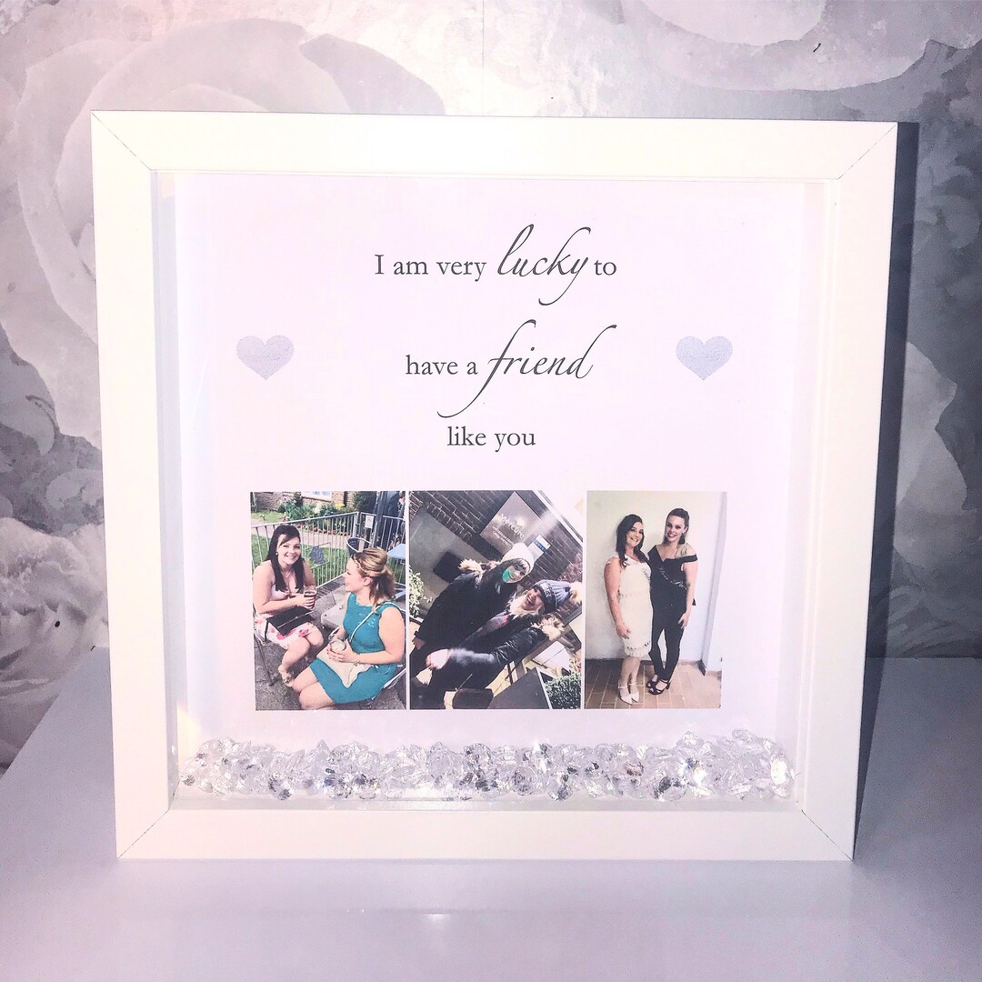 Personalised Art Best Friend Box Photo Frame Gift Unique Keepsake ...