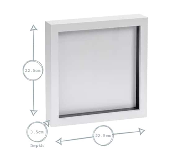 3d White Box Frame