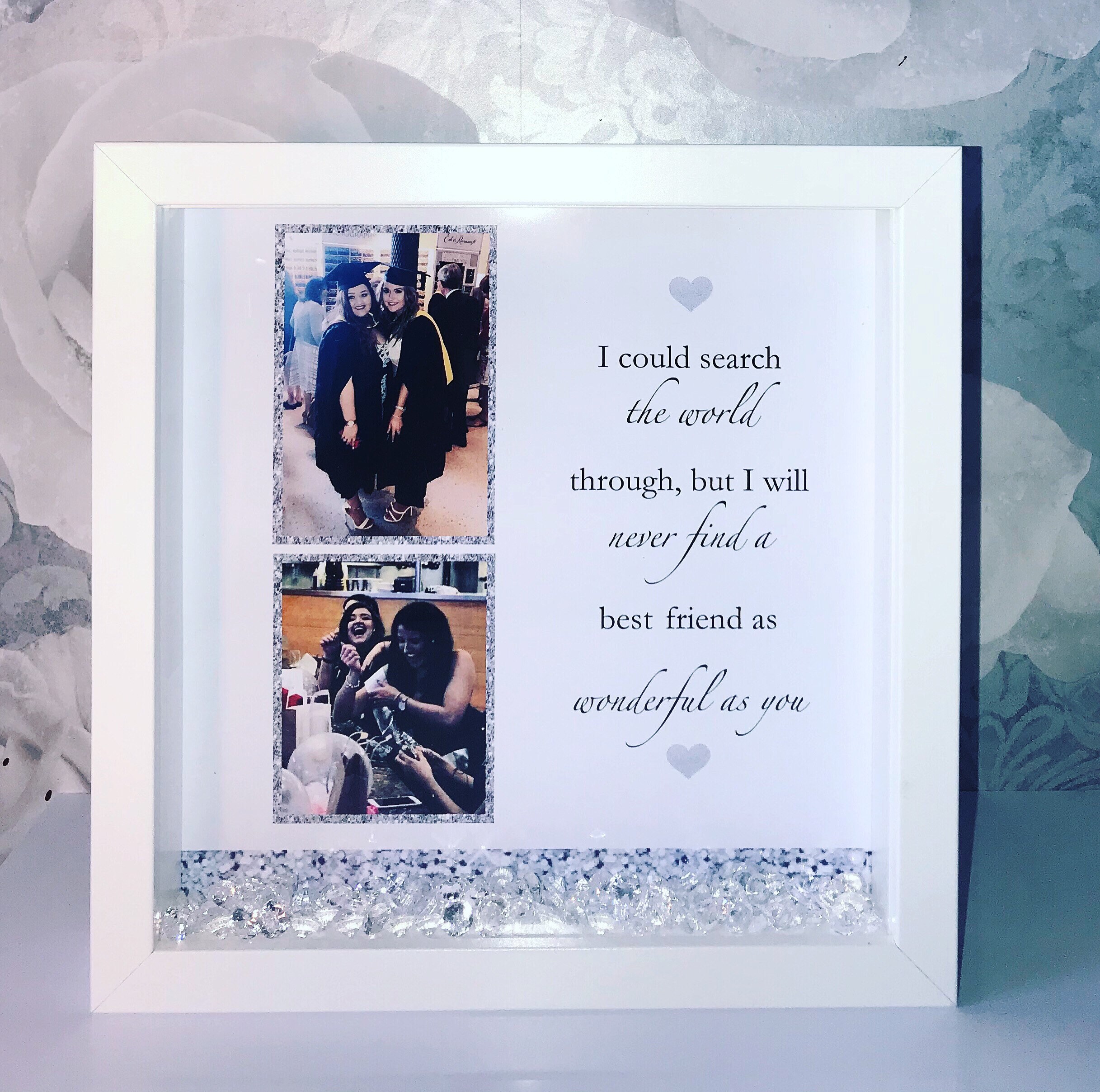 Personalised Art Best Friend Deep Box Photo Frame Gift Unique - Etsy ...