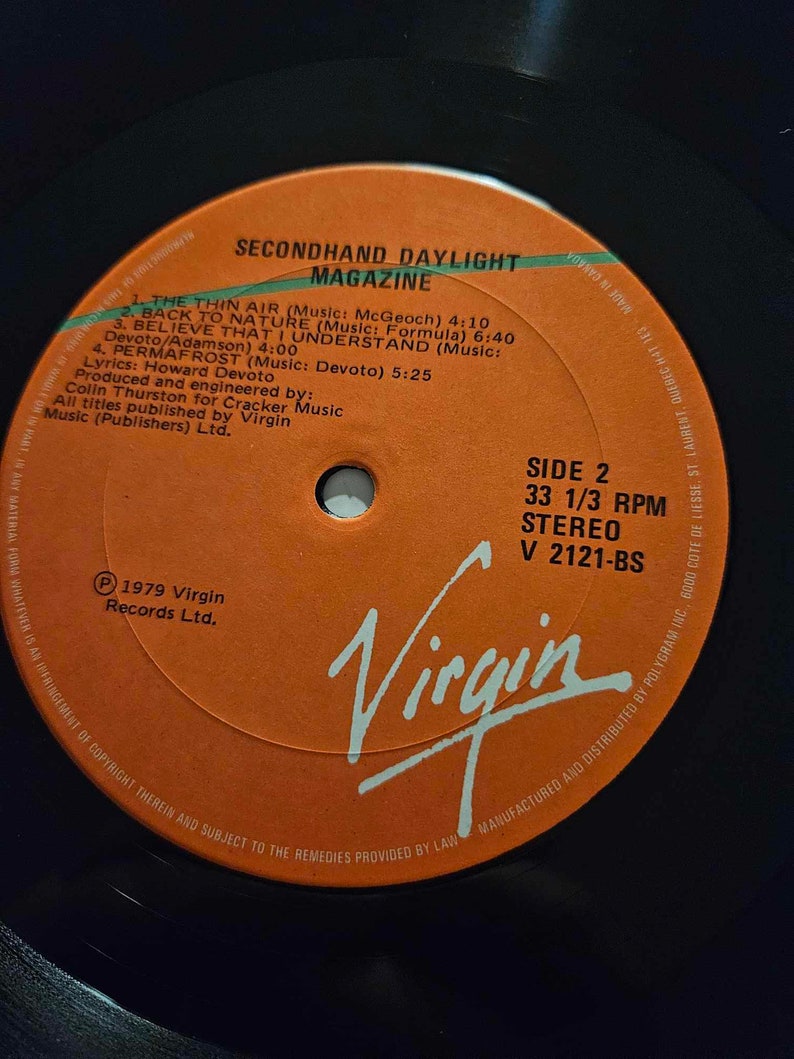 Magazine -secondhand Daylight - EX - LP Records - 1979 Canada Record ...