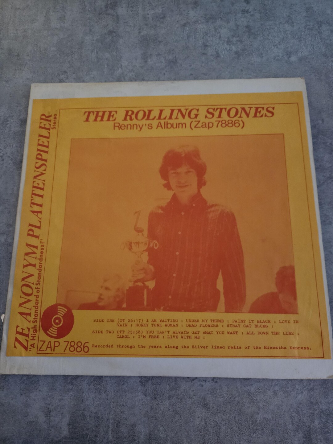 The Rolling Stones – Renny's Album – EX - ZAP 7886 BOOT- Ze Anonym Plattenspieler Records - 1976 ...