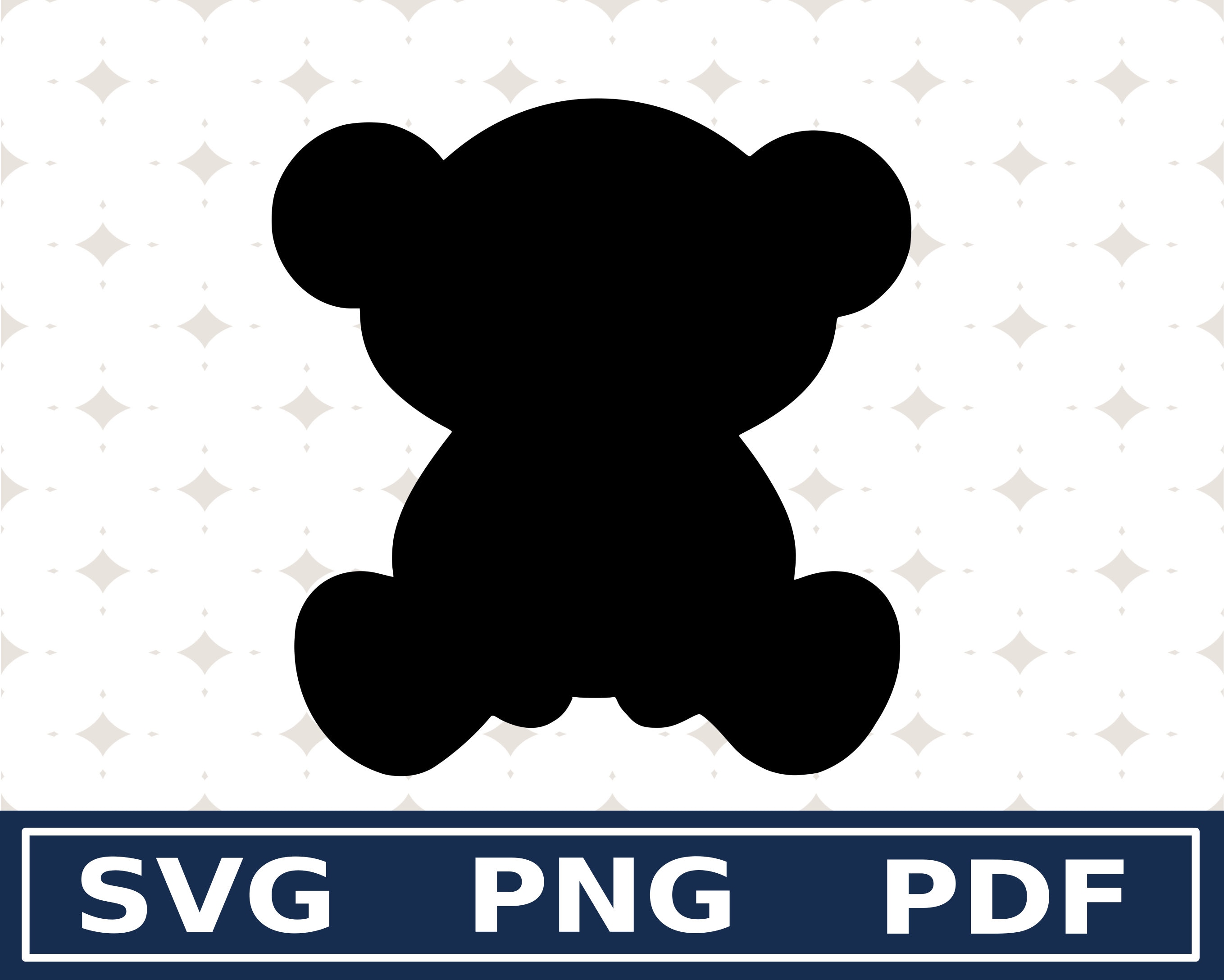 Oso SVG Clipart Animal Diseño Silueta Para Vinilo Calcomanía Pegatina ...