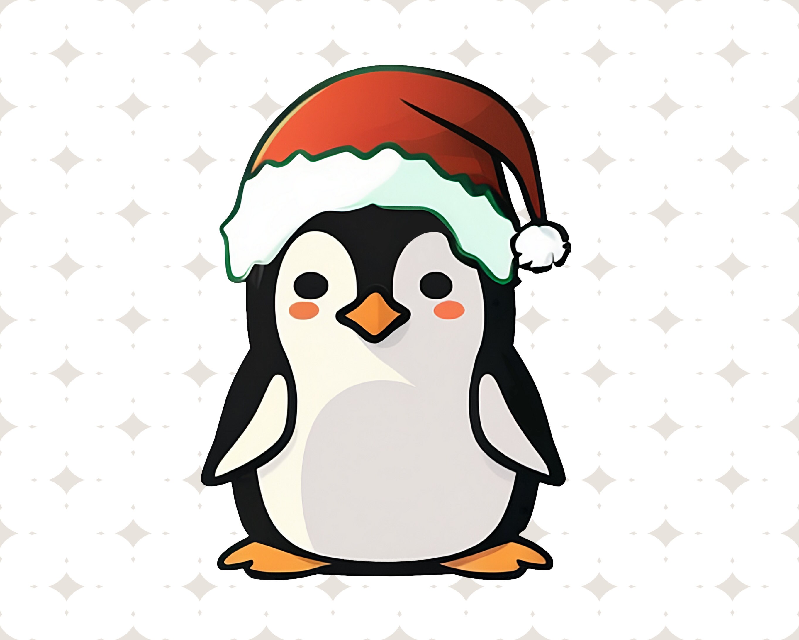 Cute Christmas Penguin PNG Clipart Design Transparent Background ...