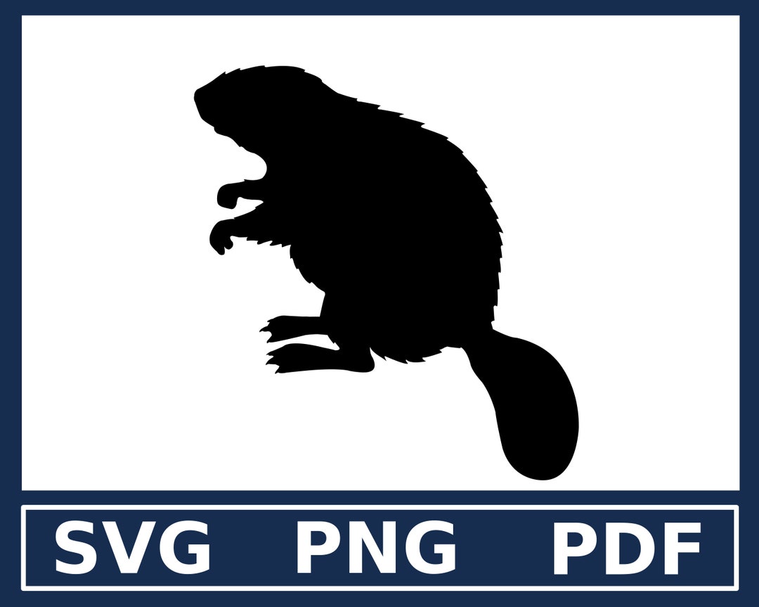 Biber SVG DXF PNG Vektor Clipart Design Cricut Silhouette - Etsy Österreich