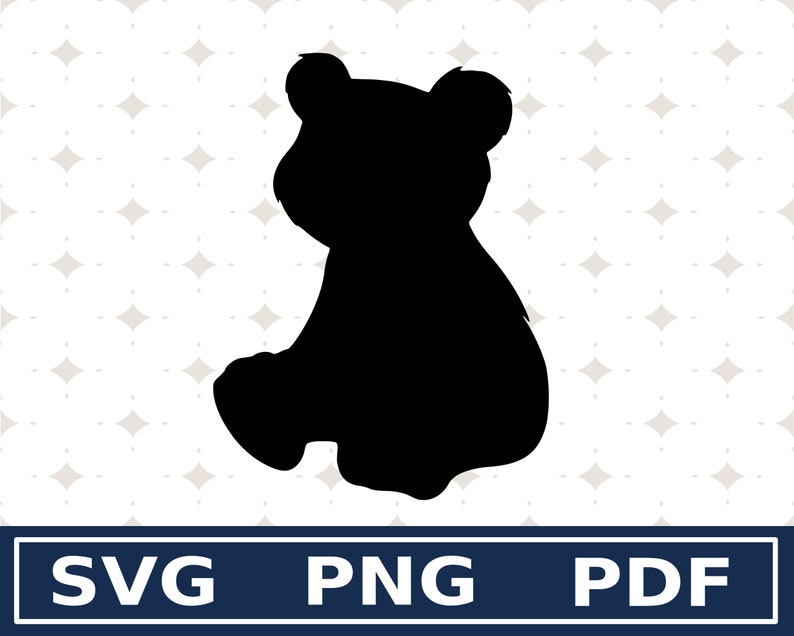 Oso SVG Clipart Animal Diseño Silueta Descarga digital - Etsy México