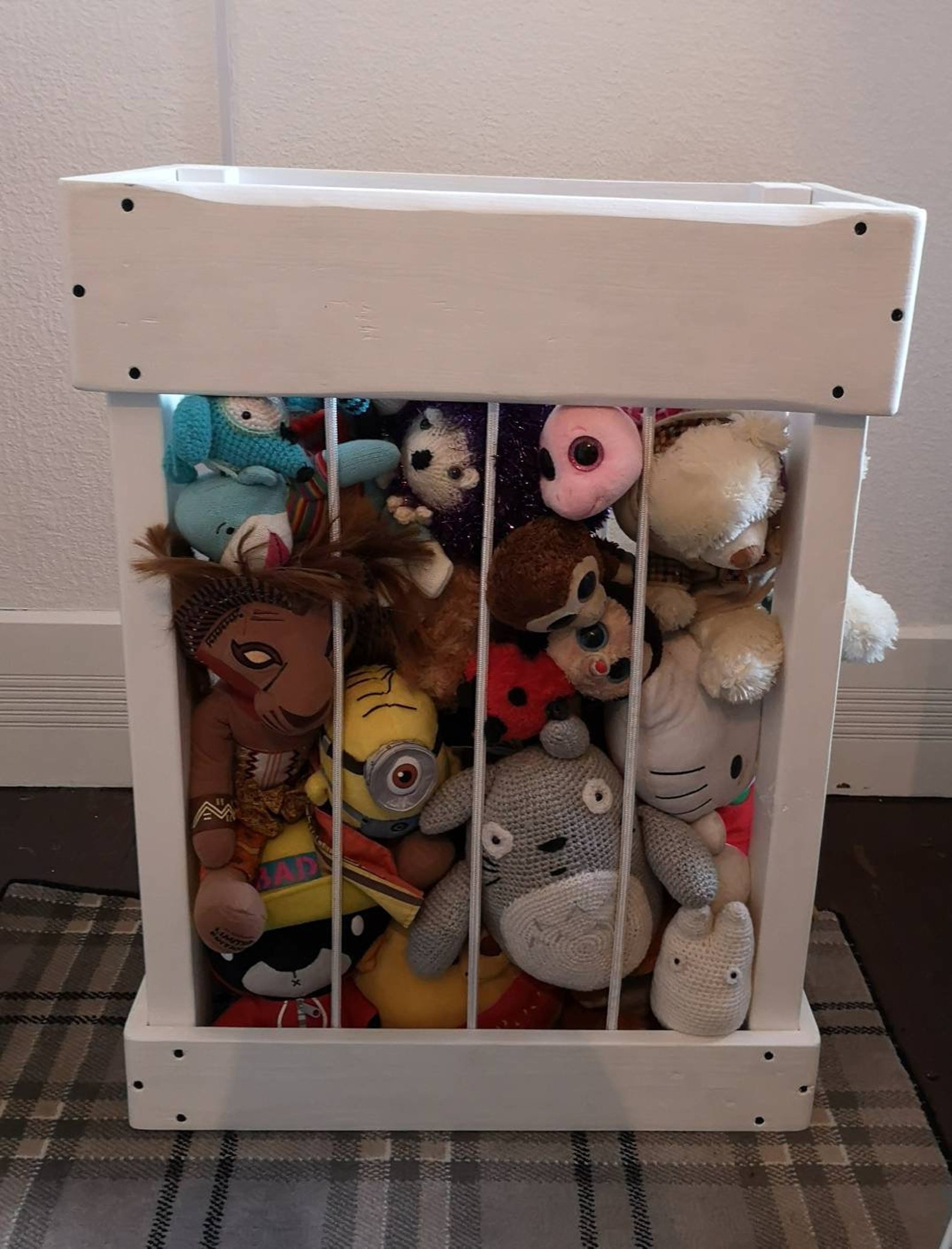 Personalised Plushie Teddy Soft Toy Storage Cube Tidy. Ideal - Etsy