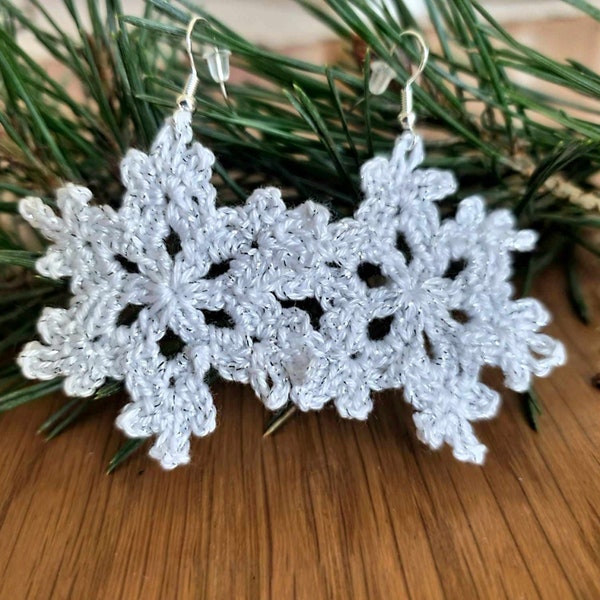 Snowflake Earrings - Etsy