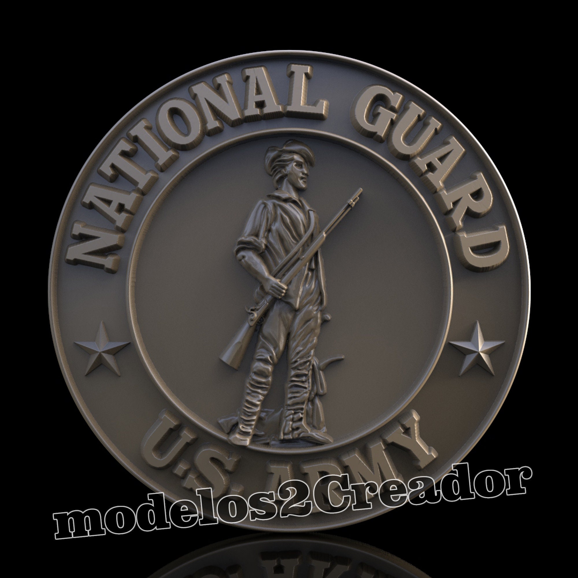 United States Army National Guard USA 3D STL Model Router | Etsy