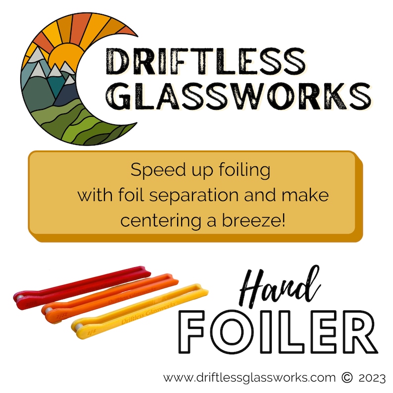 Hand Foiler Tool 3/16 for Speedy Stained Glass Copper Foiling - Etsy