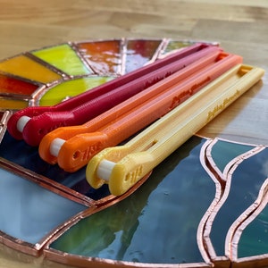 Stained Glass Tools Starter Pack: All 3 Hand Foilers to Make Stained ...