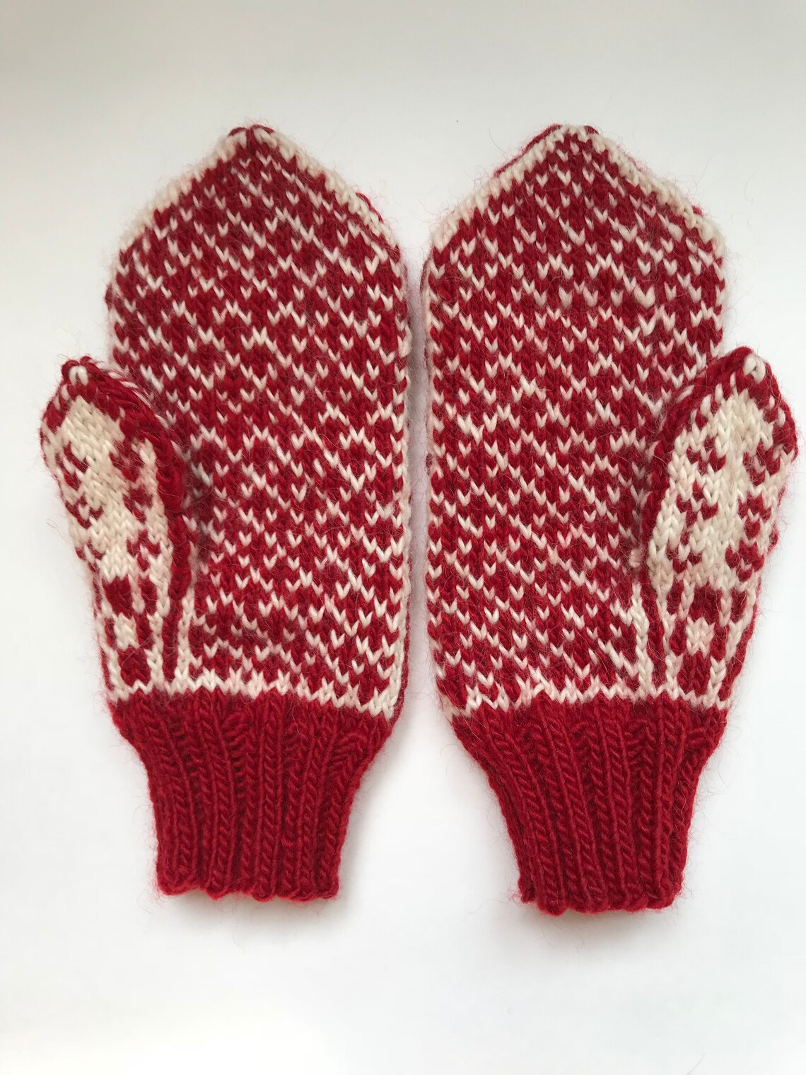 Two Stranded Knitting Pattern: Mitten Pattern Gnome Fair Isle Two ...