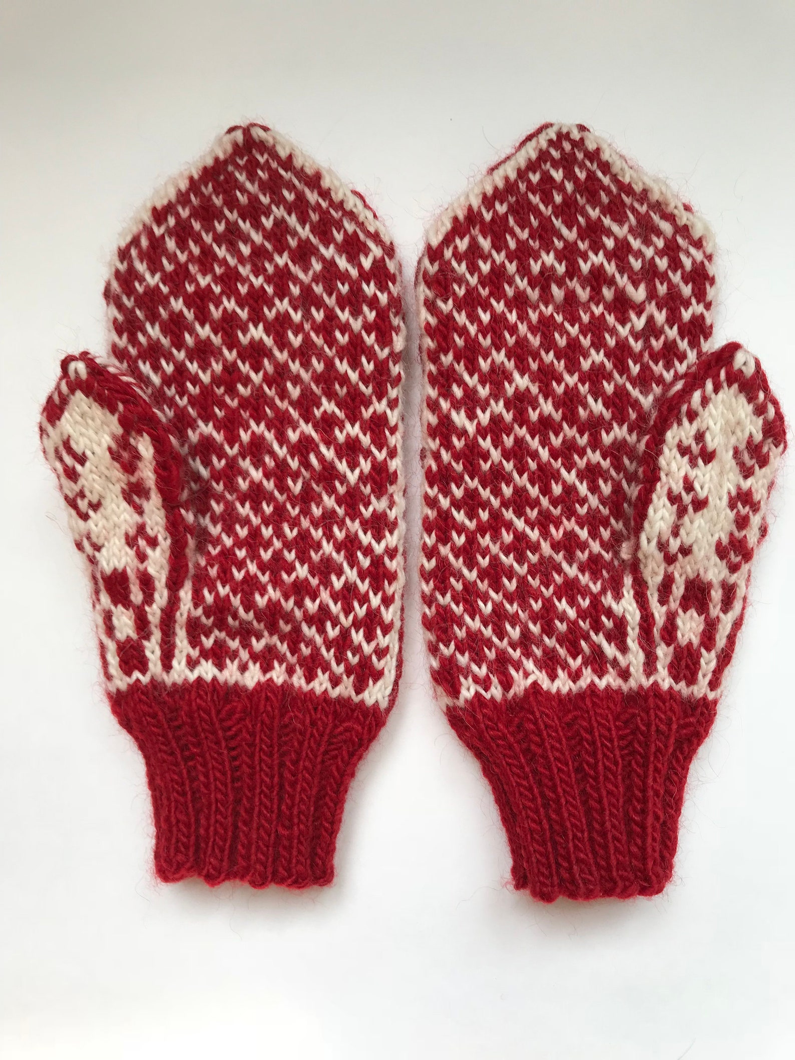 Two Stranded Knitting Pattern: Mitten Pattern Gnome Fair Isle Two ...