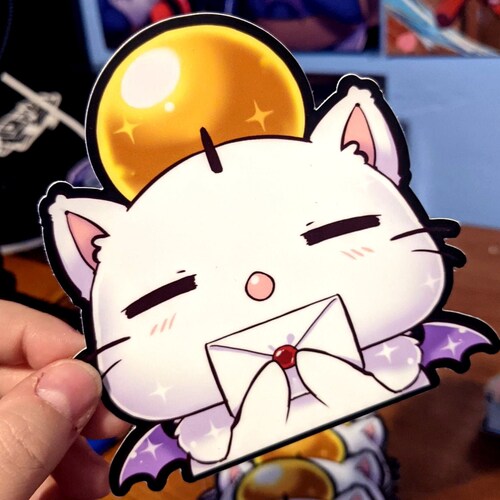 Cute FFXIV Moogle Anime Vinyl Sticker Decal Laptop Waterproof - Etsy
