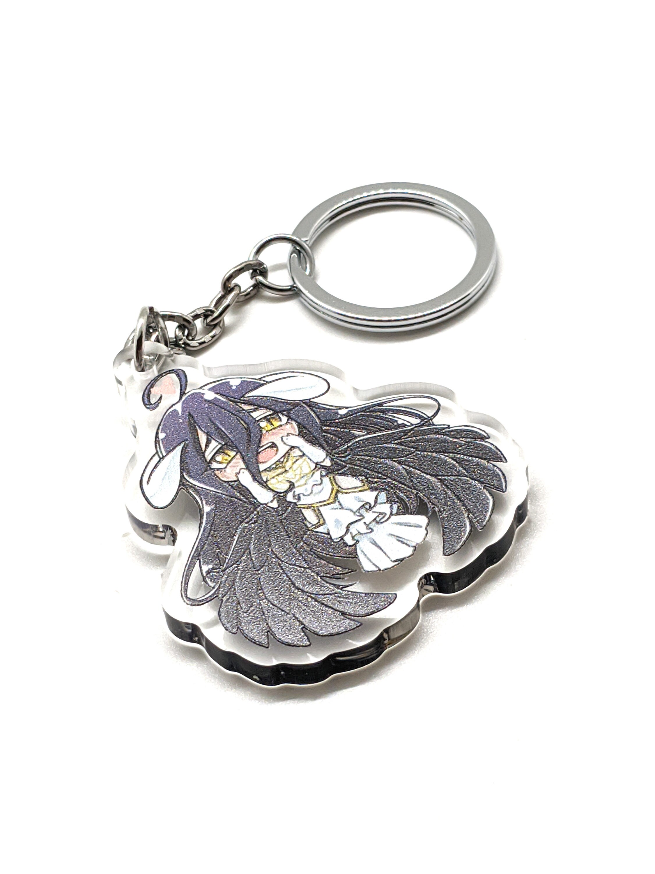 Albedo Overlord Anime Keychain - Etsy