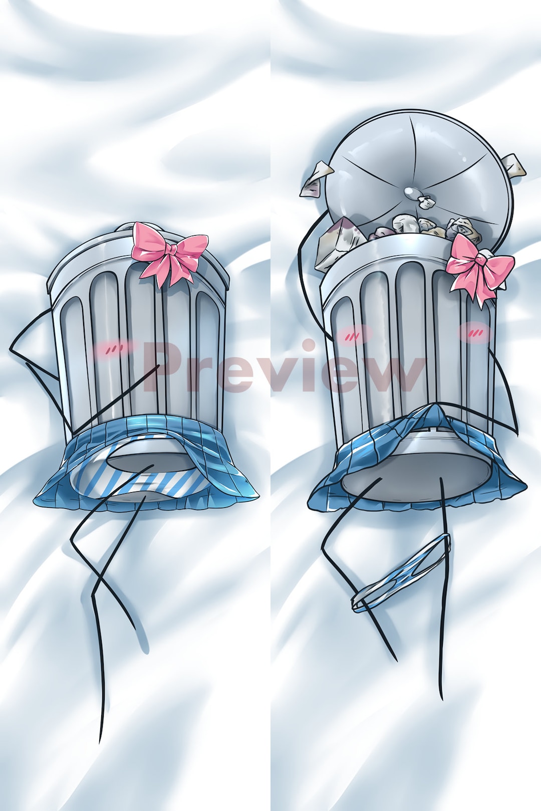 Trash-chan Body Pillow - Etsy