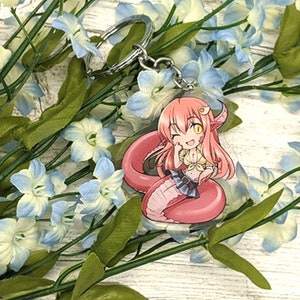 Miia Monster Musume Monster Girl Lamia Anime Keychain - Etsy