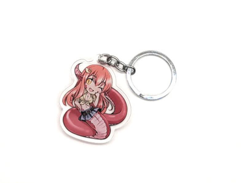 Miia Monster Musume Monster Girl Lamia Anime Keychain - Etsy
