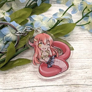 Miia Monster Musume Monster Girl Lamia Anime Keychain - Etsy