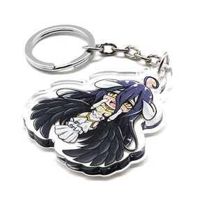 Albedo Overlord Anime Keychain - Etsy