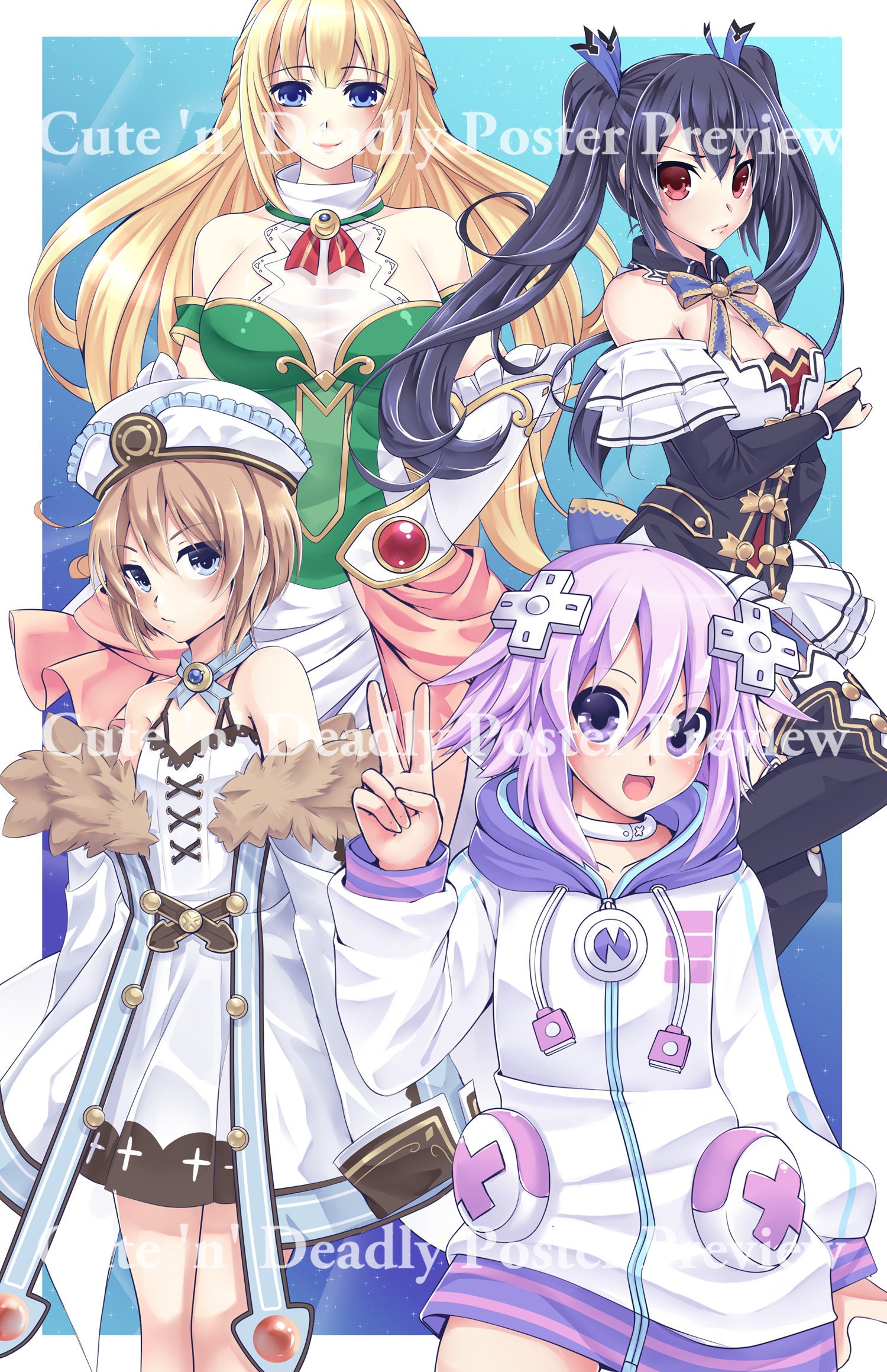Hyperdimension Neptunia Poster - Etsy Australia
