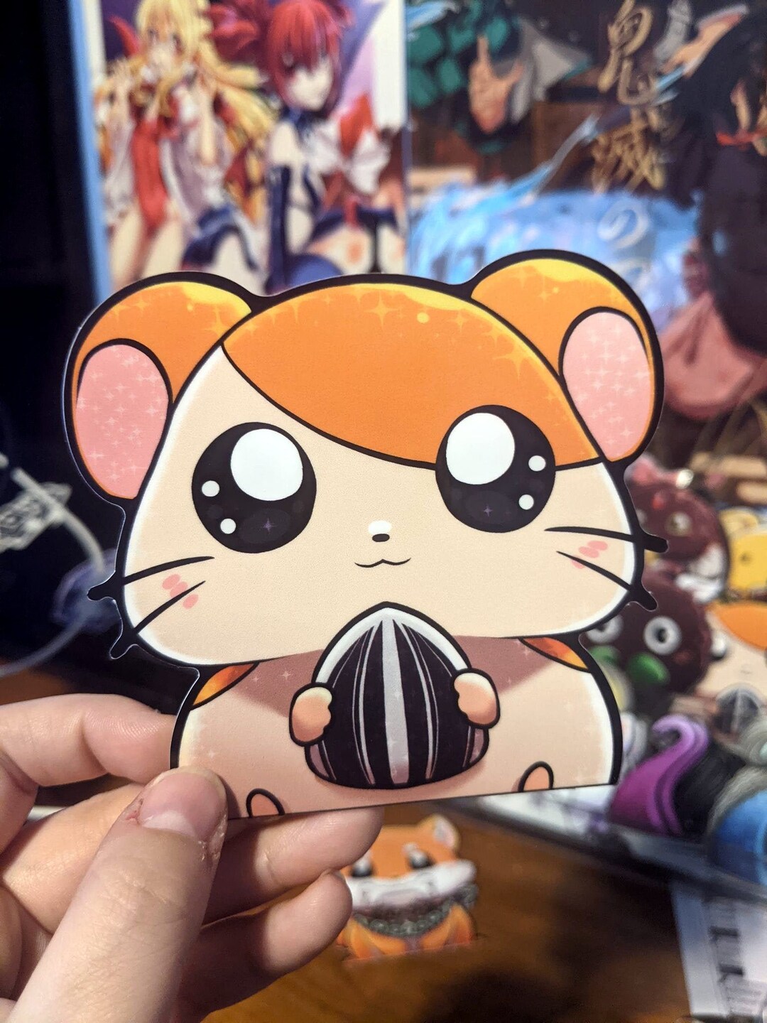 Hamster Hamtaro Anime Vinyl Sticker Decal Laptop Waterproof - Etsy