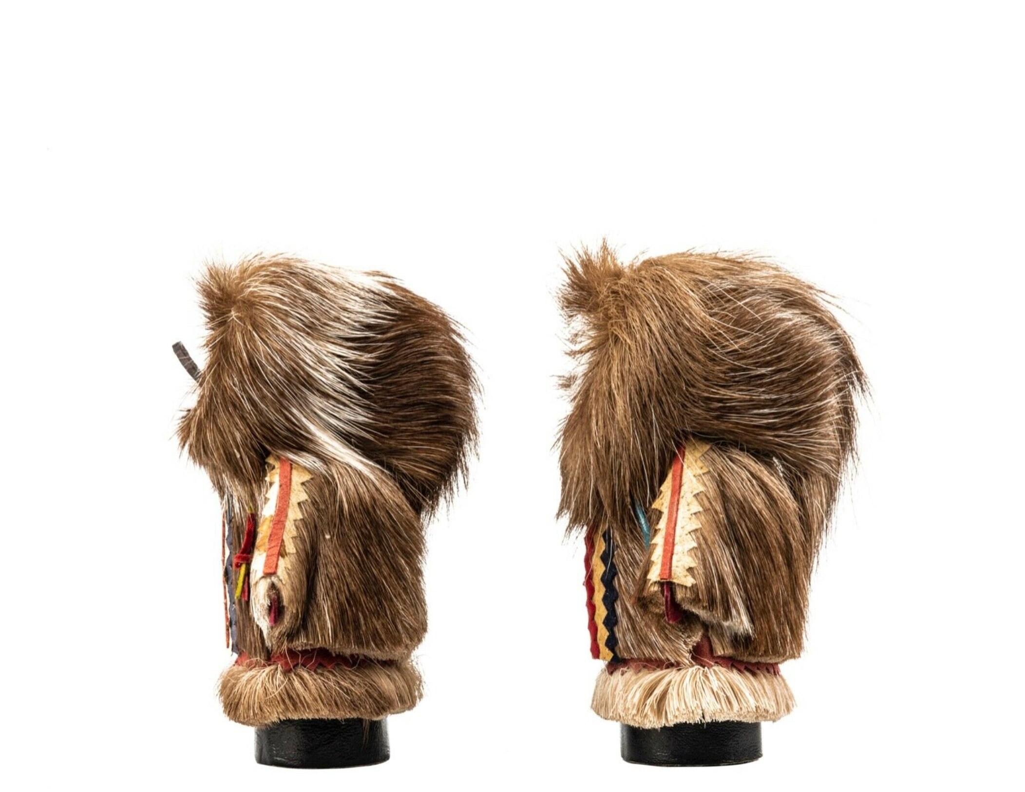 Vintage Caribou Fur Decorated Inuit Style Miniature Hand Made | Etsy