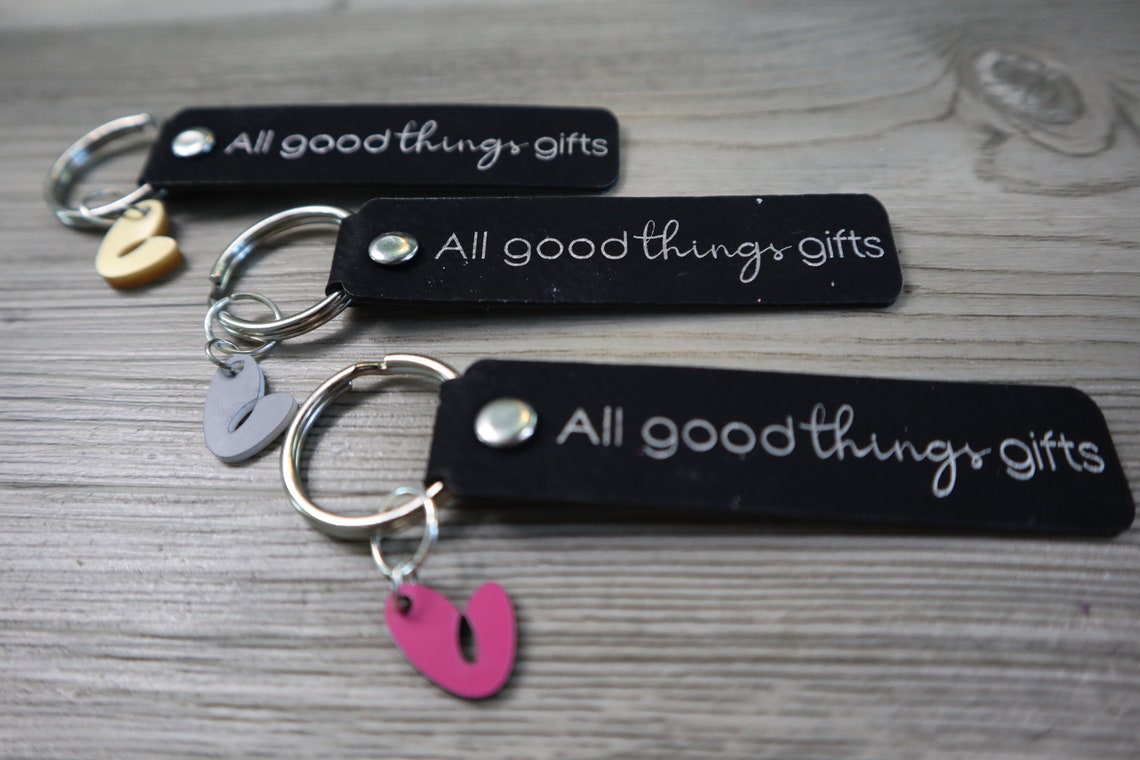 Leather Keychain Template for Laser Cutting - Etsy