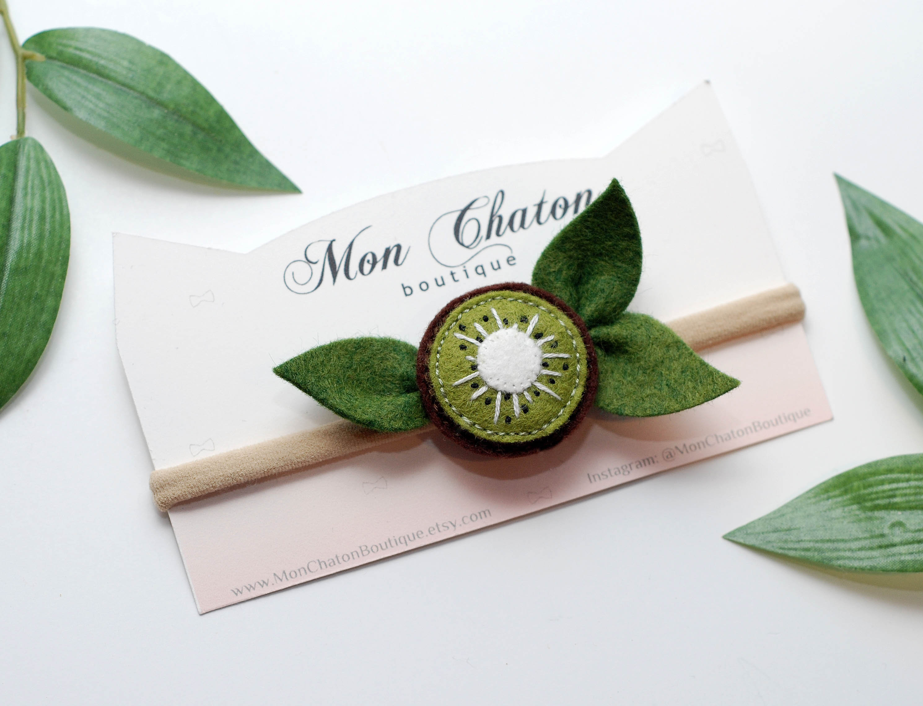 Felt Kiwi Headband Kiwi Hair Clip Fruit Clip | Etsy