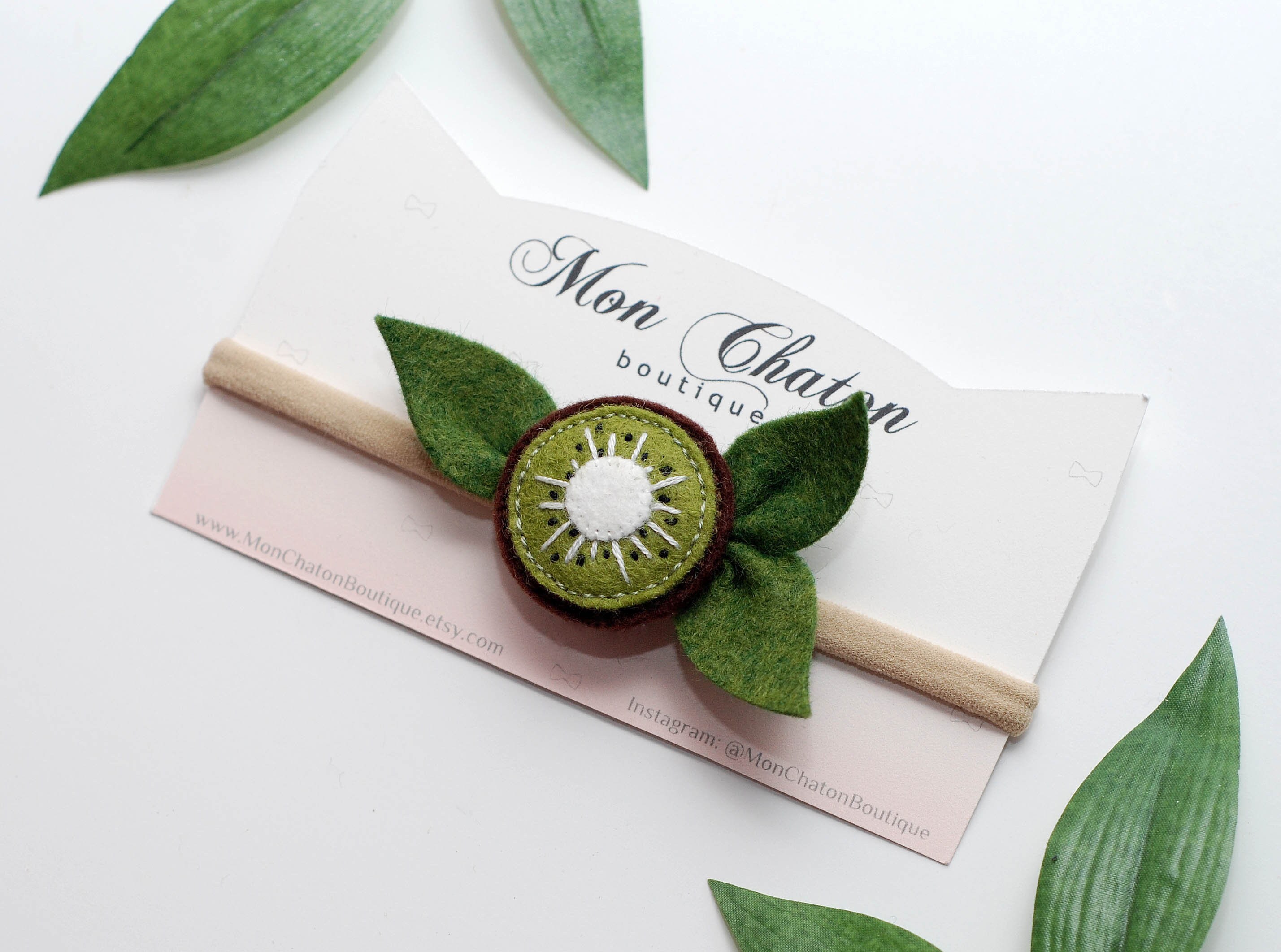Felt Kiwi Headband Kiwi Hair Clip Fruit Clip | Etsy