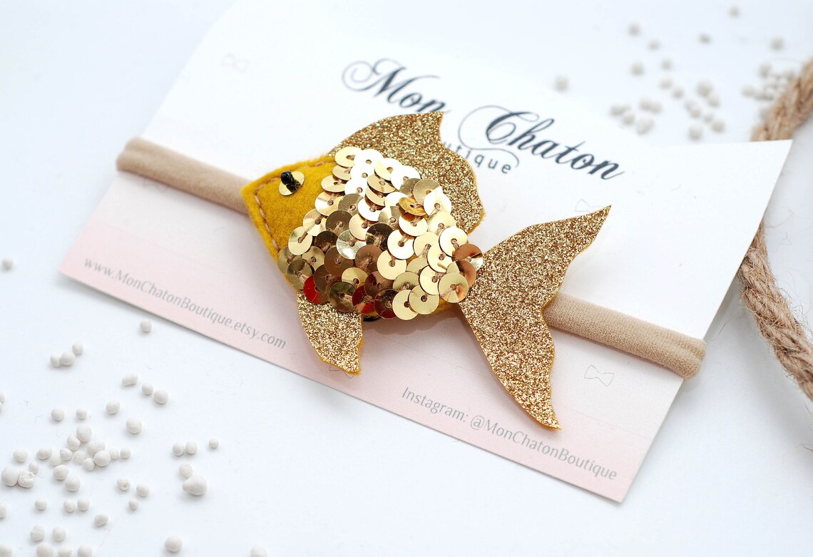 Felt Goldfish Hair Accessory Felt Fish Headband Felt Hair - Etsy