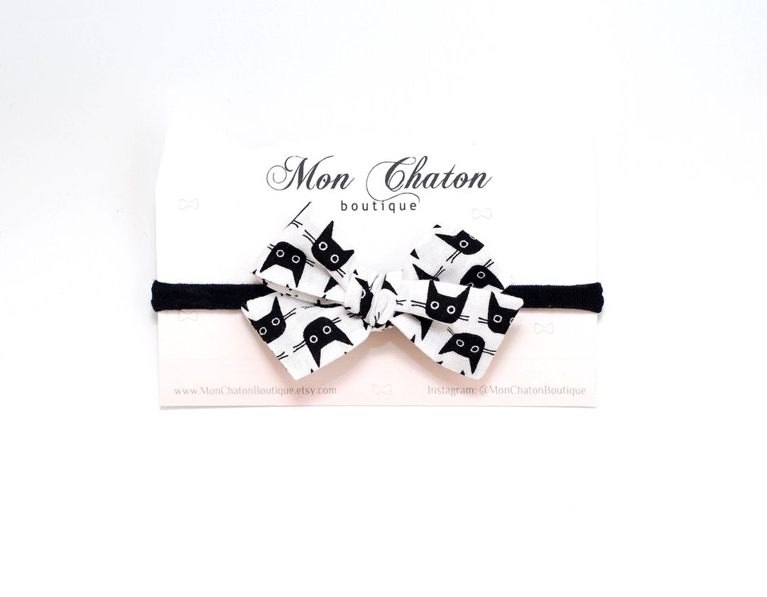 Cat Hair Bow, Kitten Hair Clip, Kitten Baby Headband, Cat Pigtail Bows ...