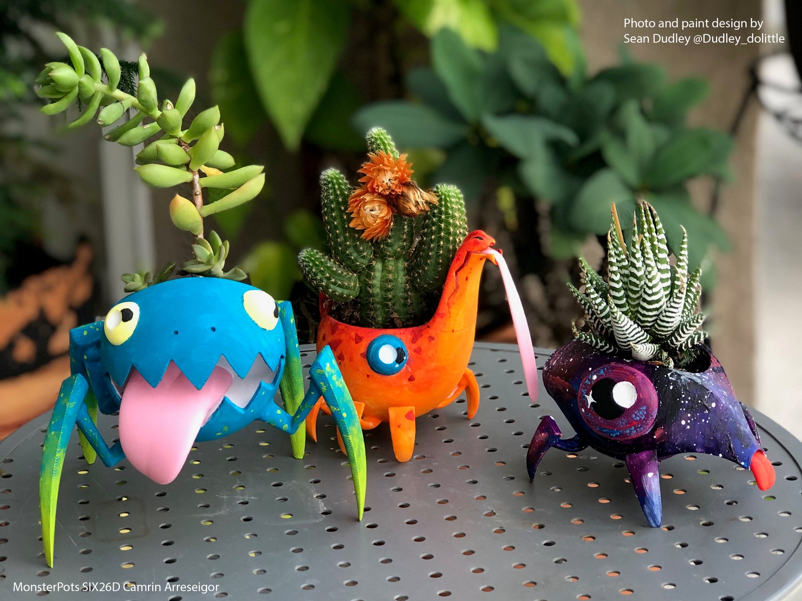 Monster Pots, Paint Your Own - 3D Printed Planter - Etsy